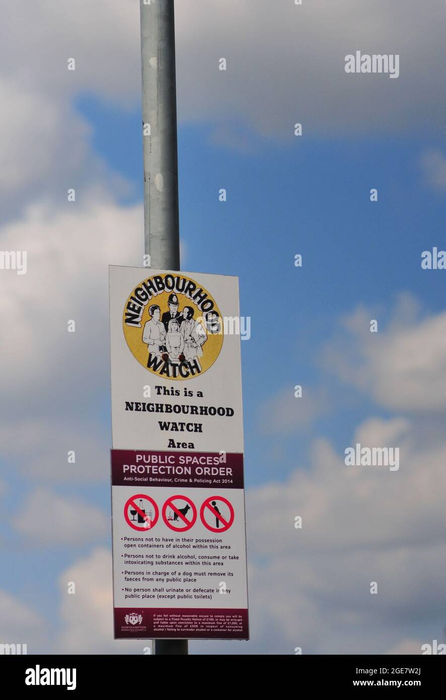 Neighborhood watch signs in England UK Stock Photo - Alamy