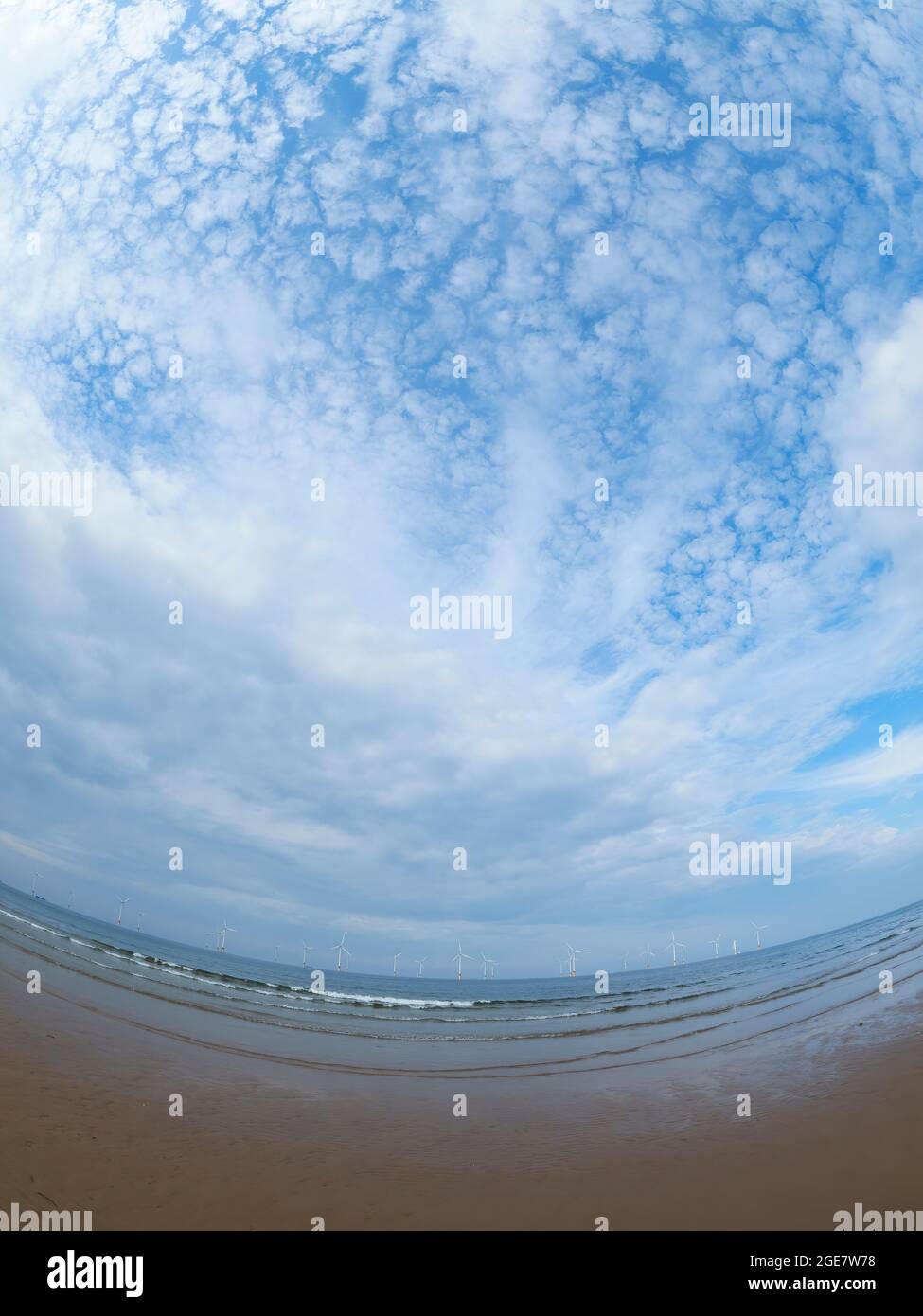 Mackerel sky over sea hi-res stock photography and images - Alamy