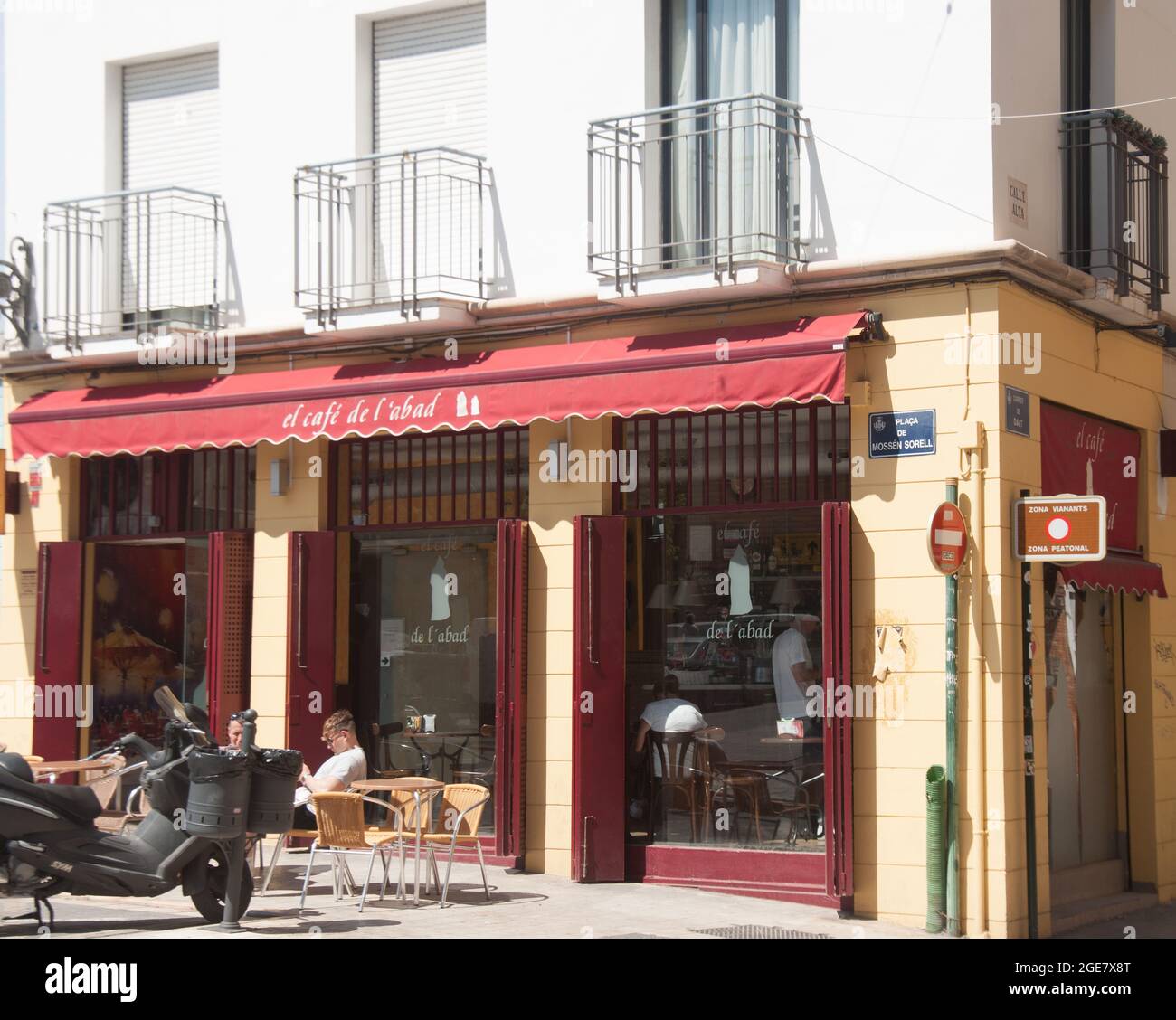 Cafe, Valencia, Spain, Europe Stock Photo - Alamy