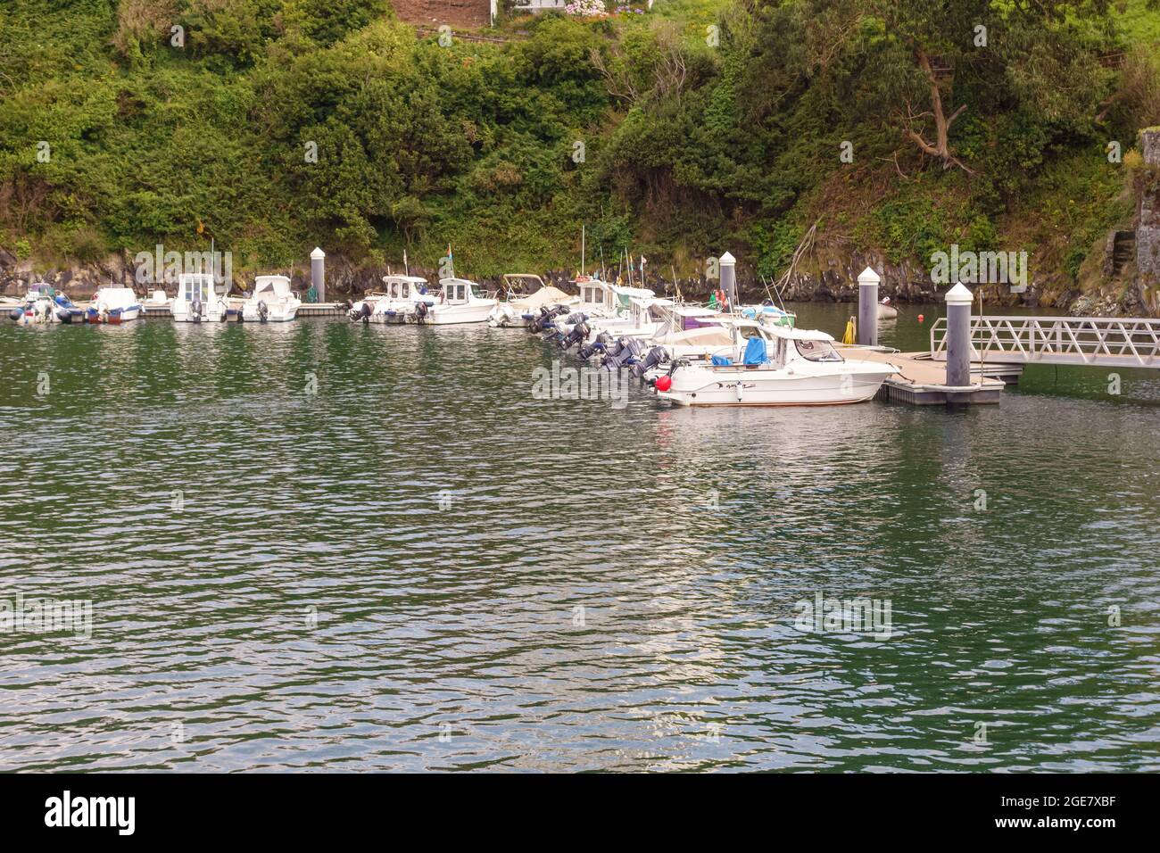 Port of Viavelez on the Asturian coast. Spain Stock Photo - Alamy