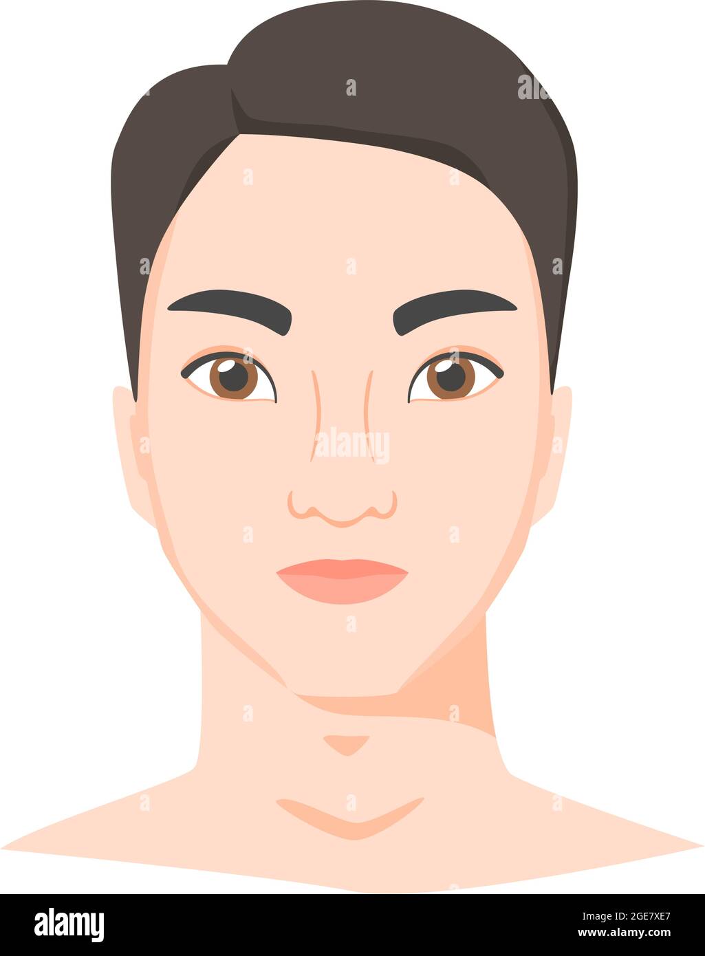 Young attractive asian man Stock Vector Images - Alamy