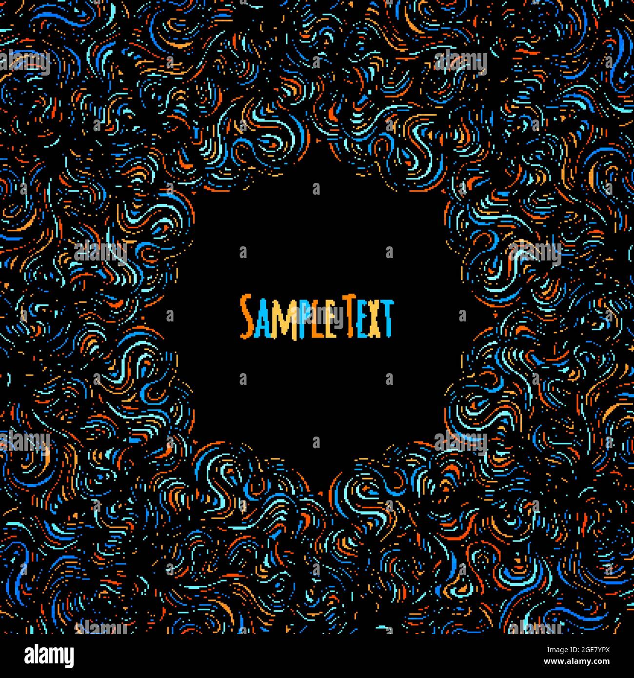 Bright background with round wave pattern, vector illustration Stock ...