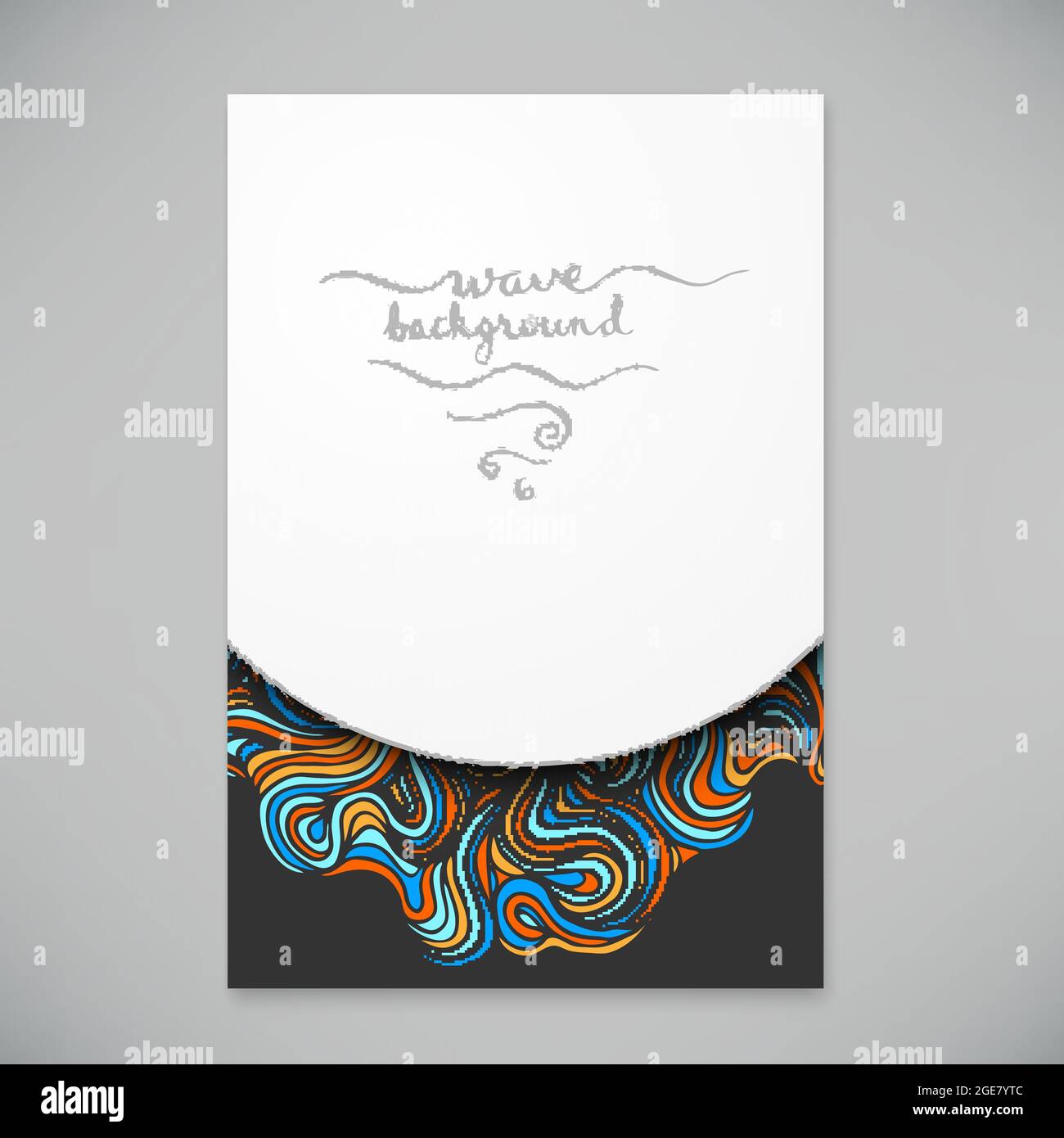 Beautiful card with bright doodle pattern, vector illustration Stock ...