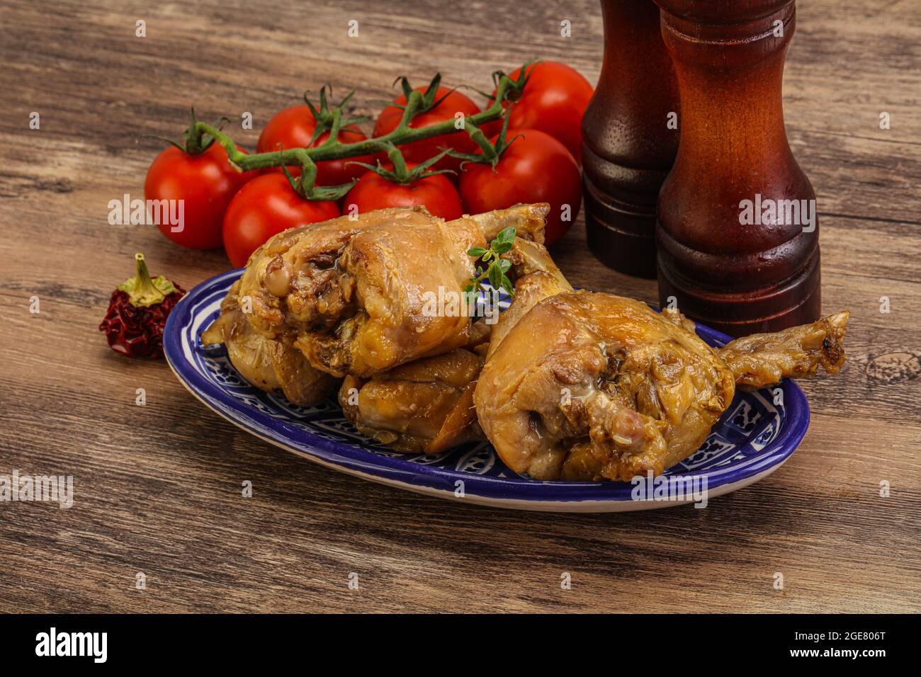 Rabbit stew in sweet and spicy sauce Stock Photo - Alamy