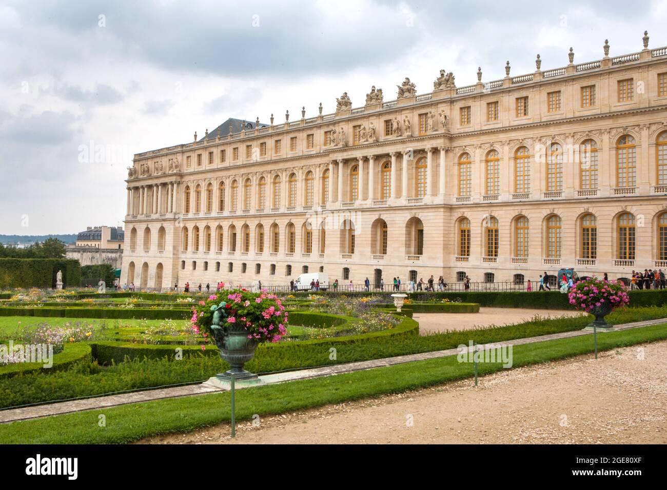Palace of Versailles, located in Versailles, France, about 12 miles (19 ...