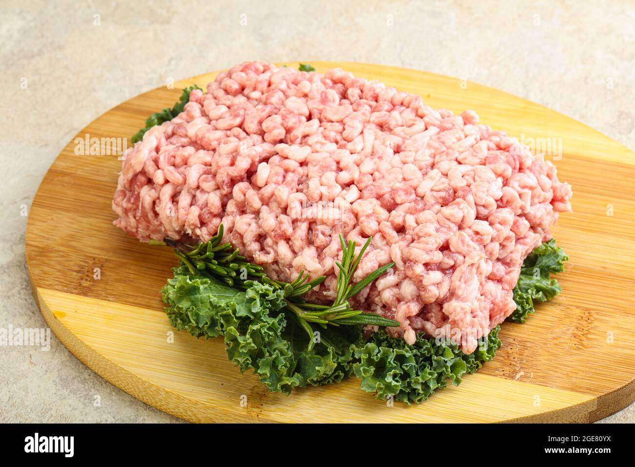 Raw fat pork minced meat for cooking Stock Photo - Alamy