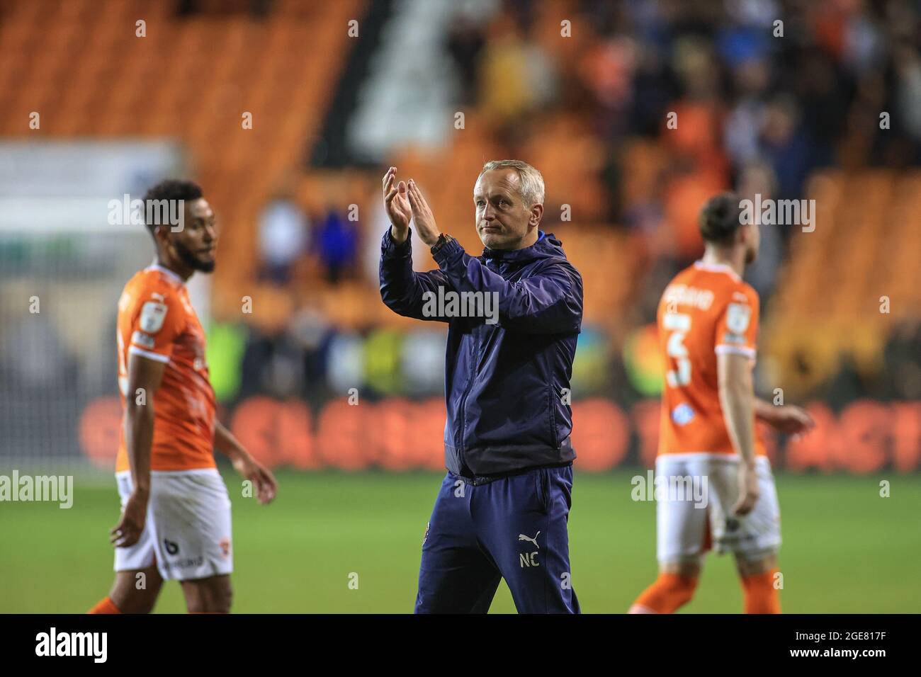 Blackpool, UK. 17th Aug, 2021. Neil Critchley Head Coach of Blackpool ...