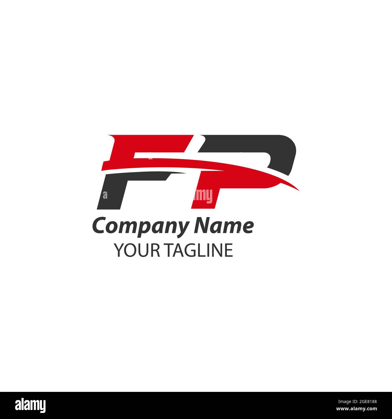 FP initials monogram letter text alphabet logo design.EPS 10 Stock ...