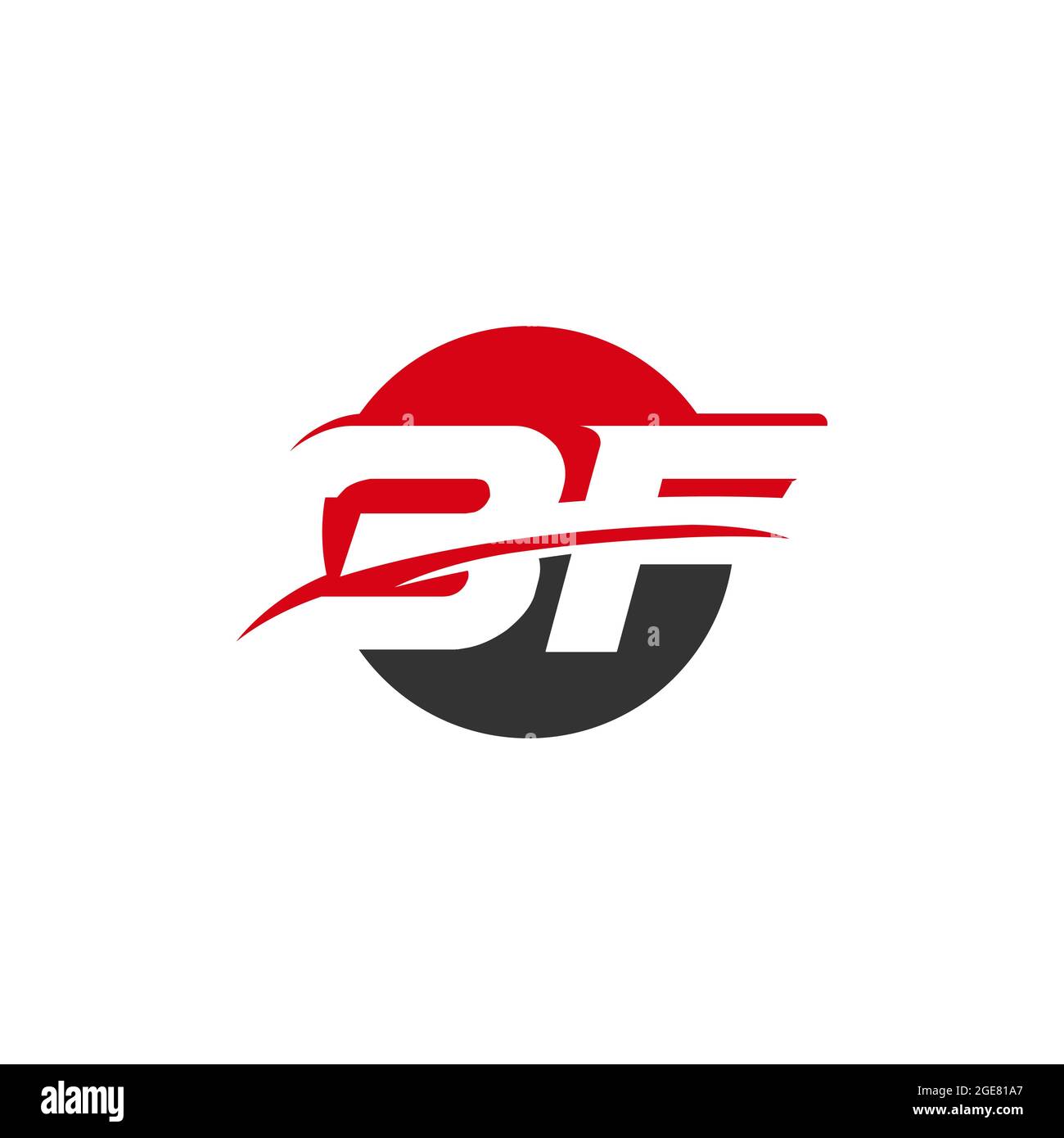 Initial letter and number logo, F and 3, F3, 3F, dark grey and red.EPS ...
