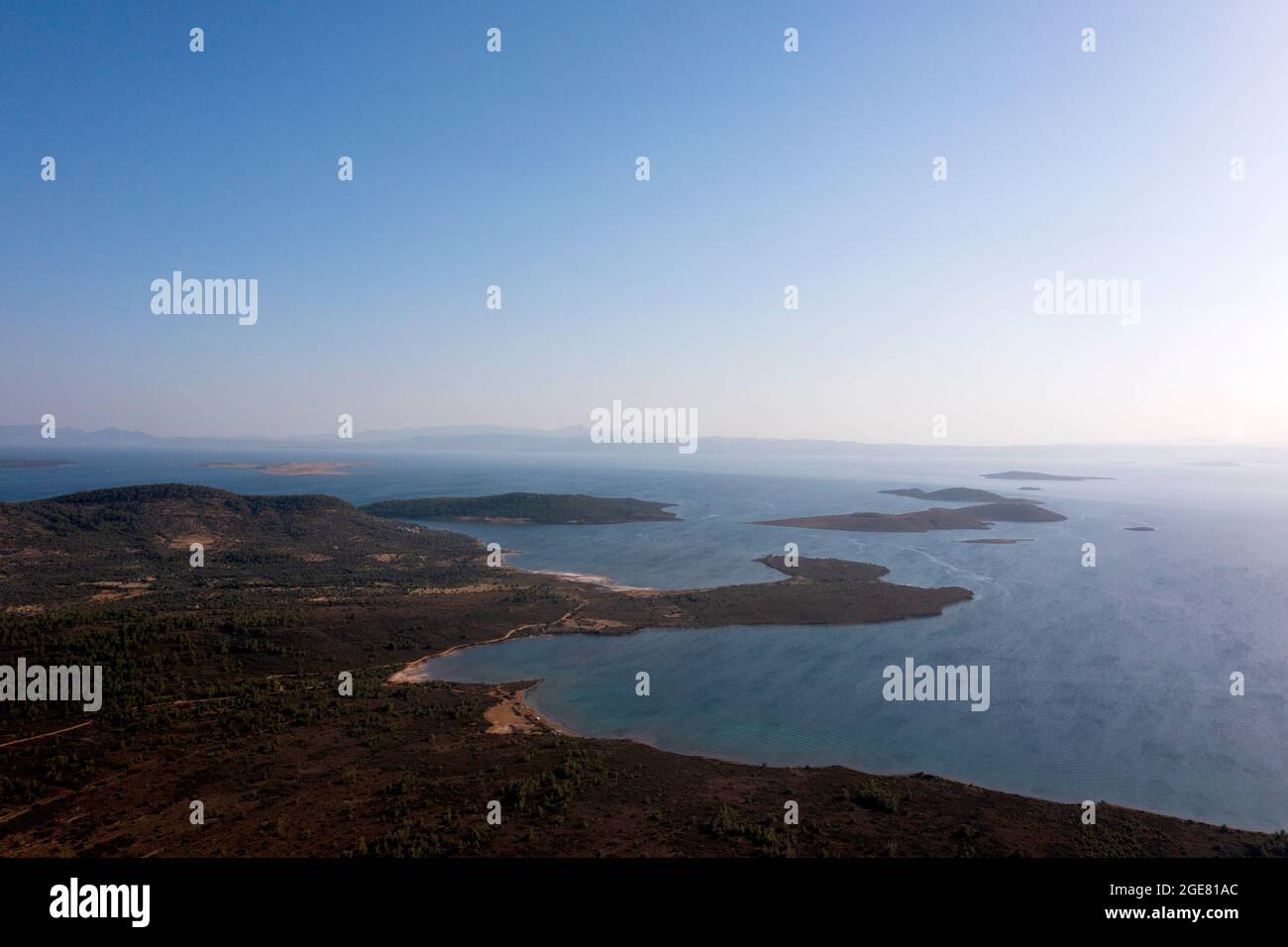 Aerial seascape view sunny nature hi-res stock photography and images ...