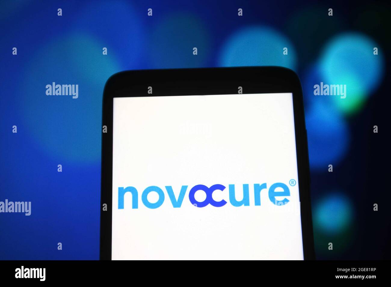 Ukraine. 17th Aug, 2021. In this photo illustration, NovoCure Limited ...