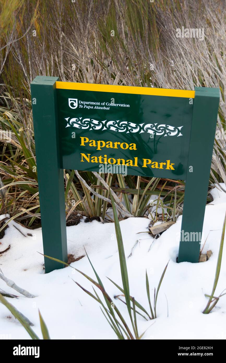 Department of Conservation sign, Paparoa Track (one of NZ's great walks ...