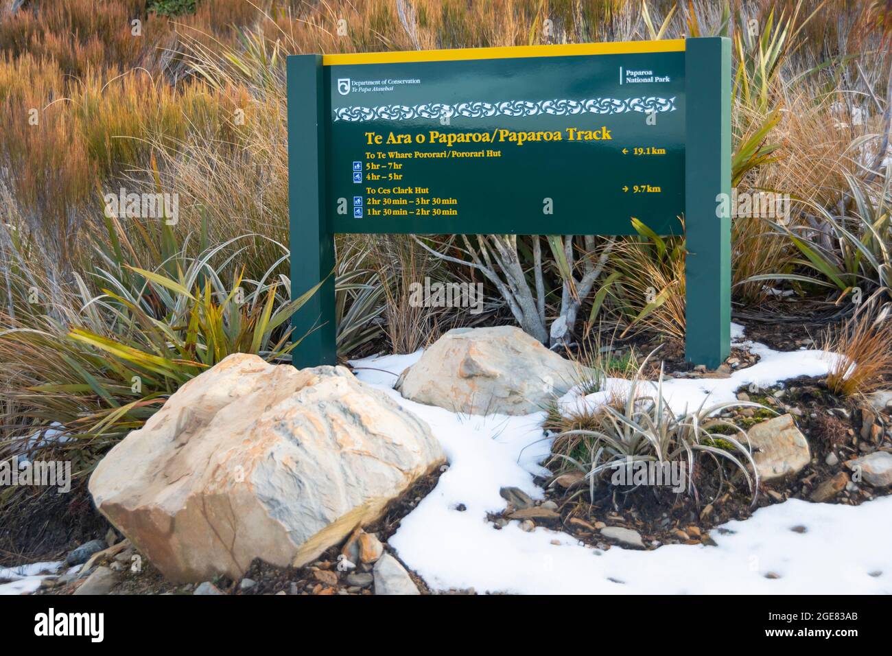 Department of Conservation sign, Moonlight Tops, Paparoa Track, (one of ...