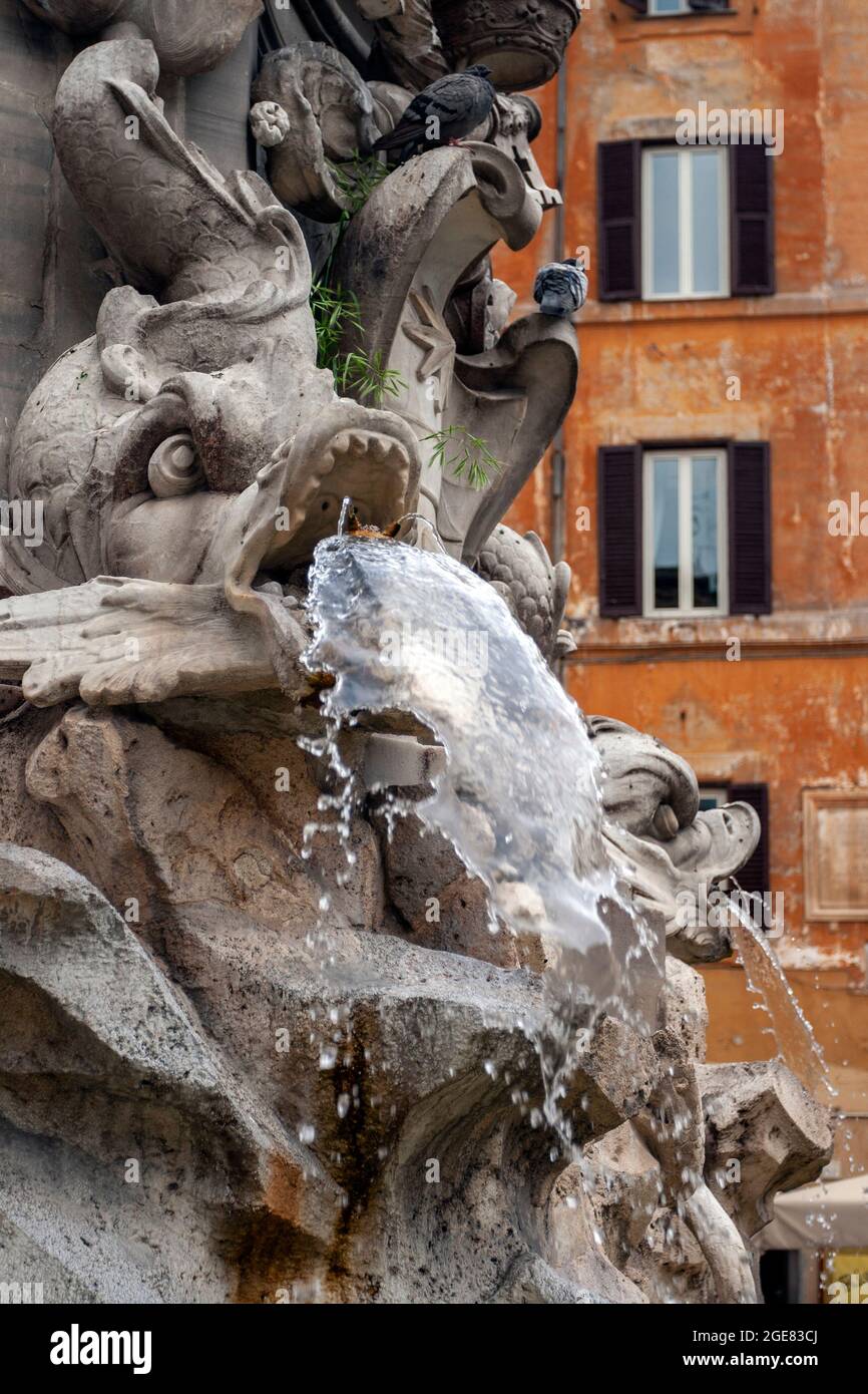 The Fontana del Pantheon (English: Fountain of the Pantheon) was ...