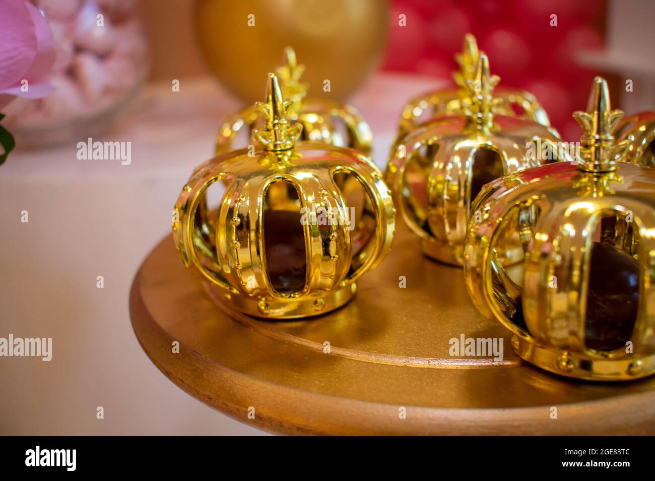Birthday celebration decorated table with desserts Stock Photo - Alamy
