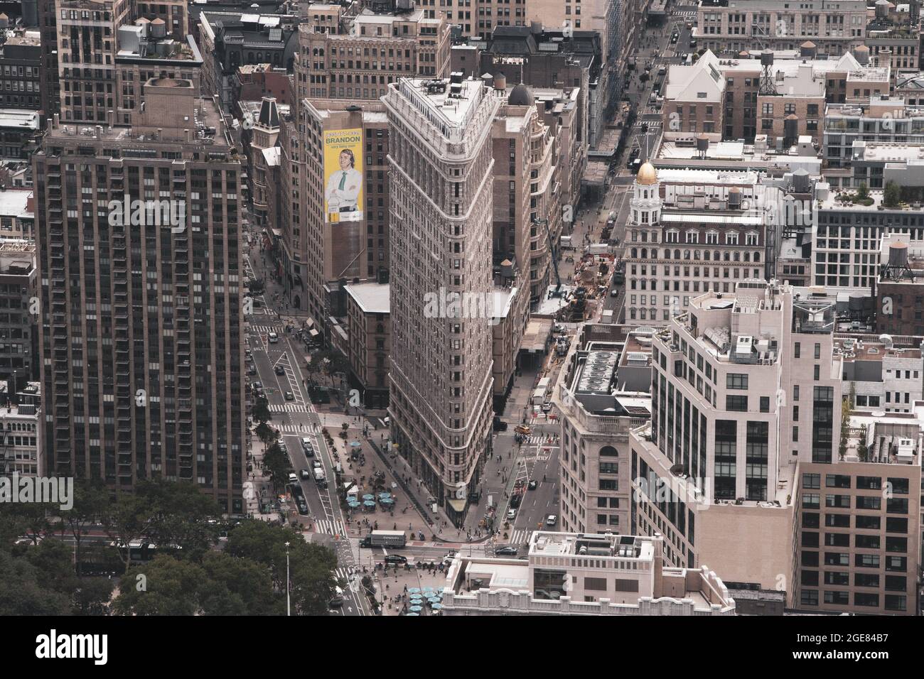 Aerial view of the Flatiron Building in New York, USA Stock Photo - Alamy