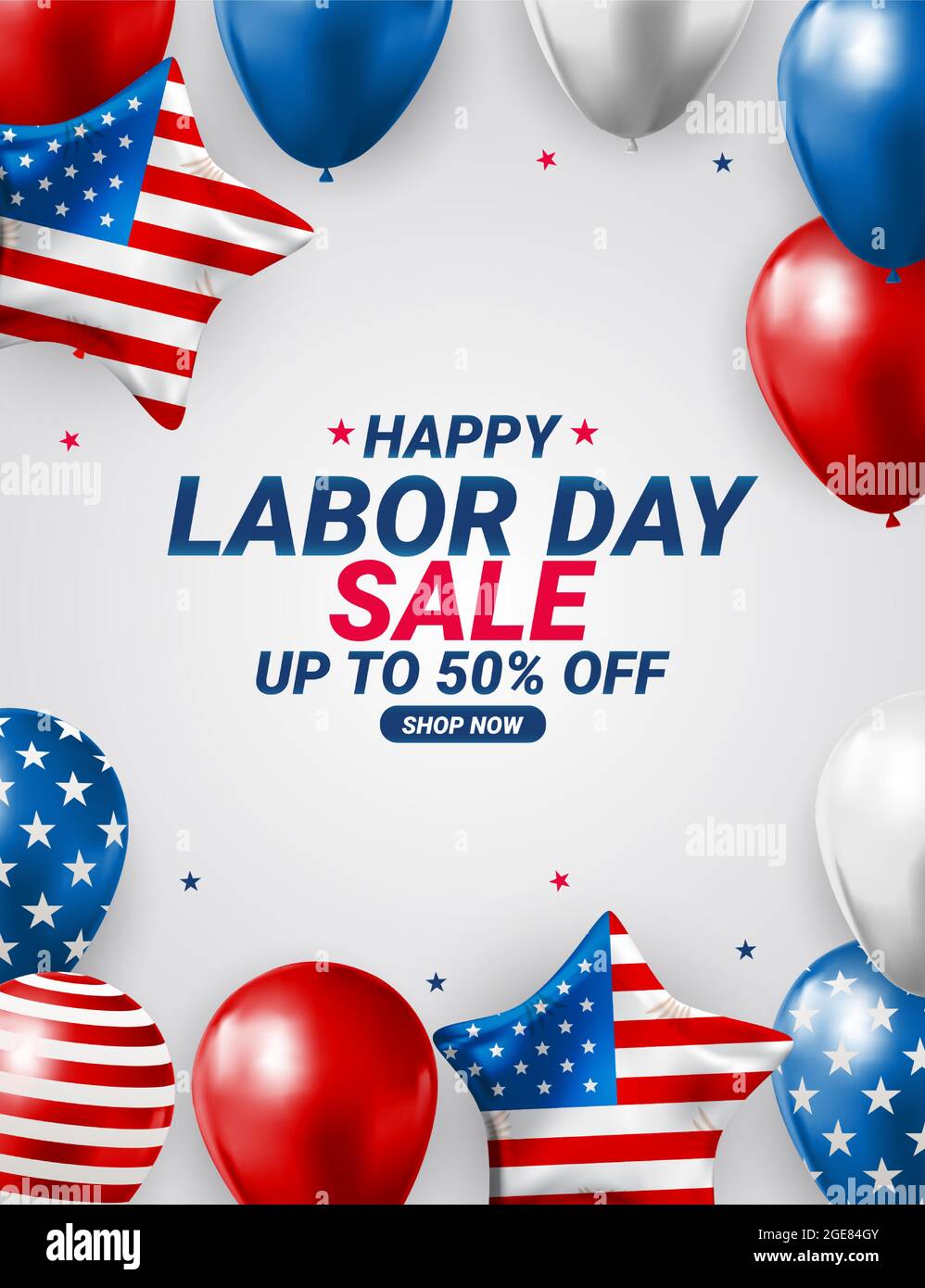 Happy USA Labor Day Sale poster background. Vector illustration Stock ...