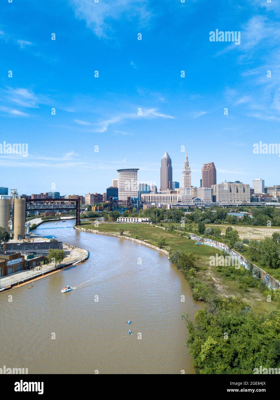 Cleveland Ohio Skyline Stock Photo - Alamy