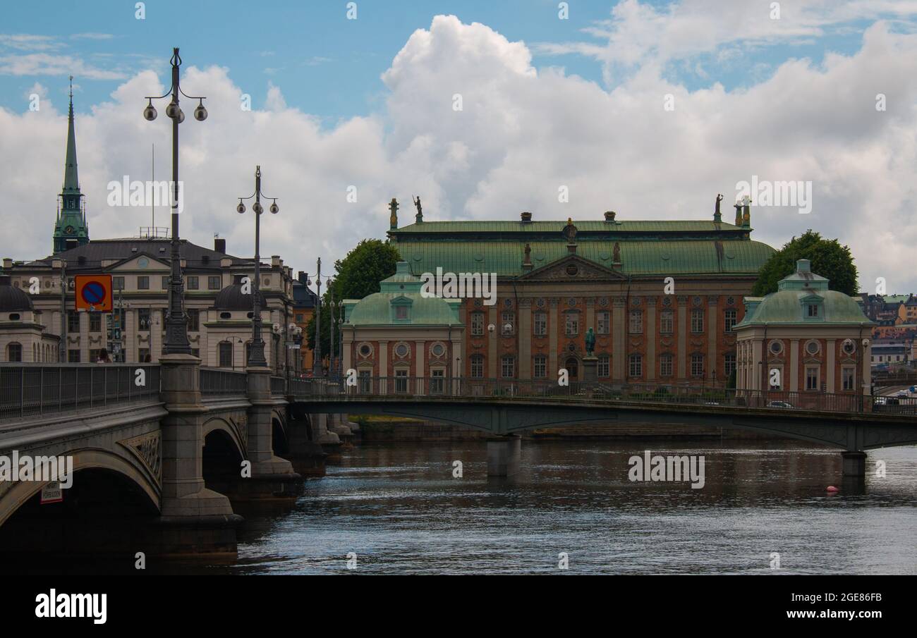 Riddarhuset (the House of Nobility) in the center of Stockholm, Sweden ...