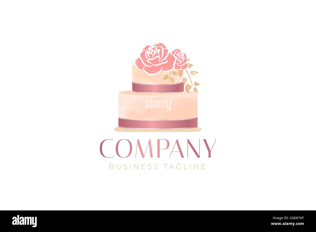 Elegant Cake Logo Design Stock Vector Image & Art - Alamy