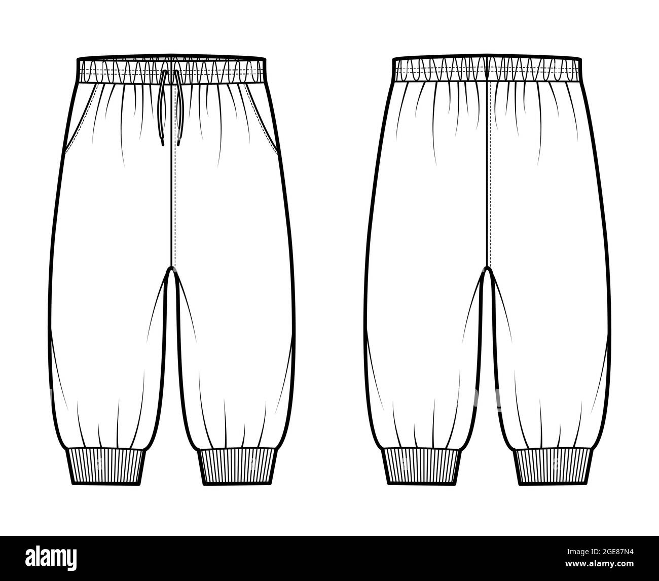 Black pants slacks trousers Stock Vector Images - Alamy
