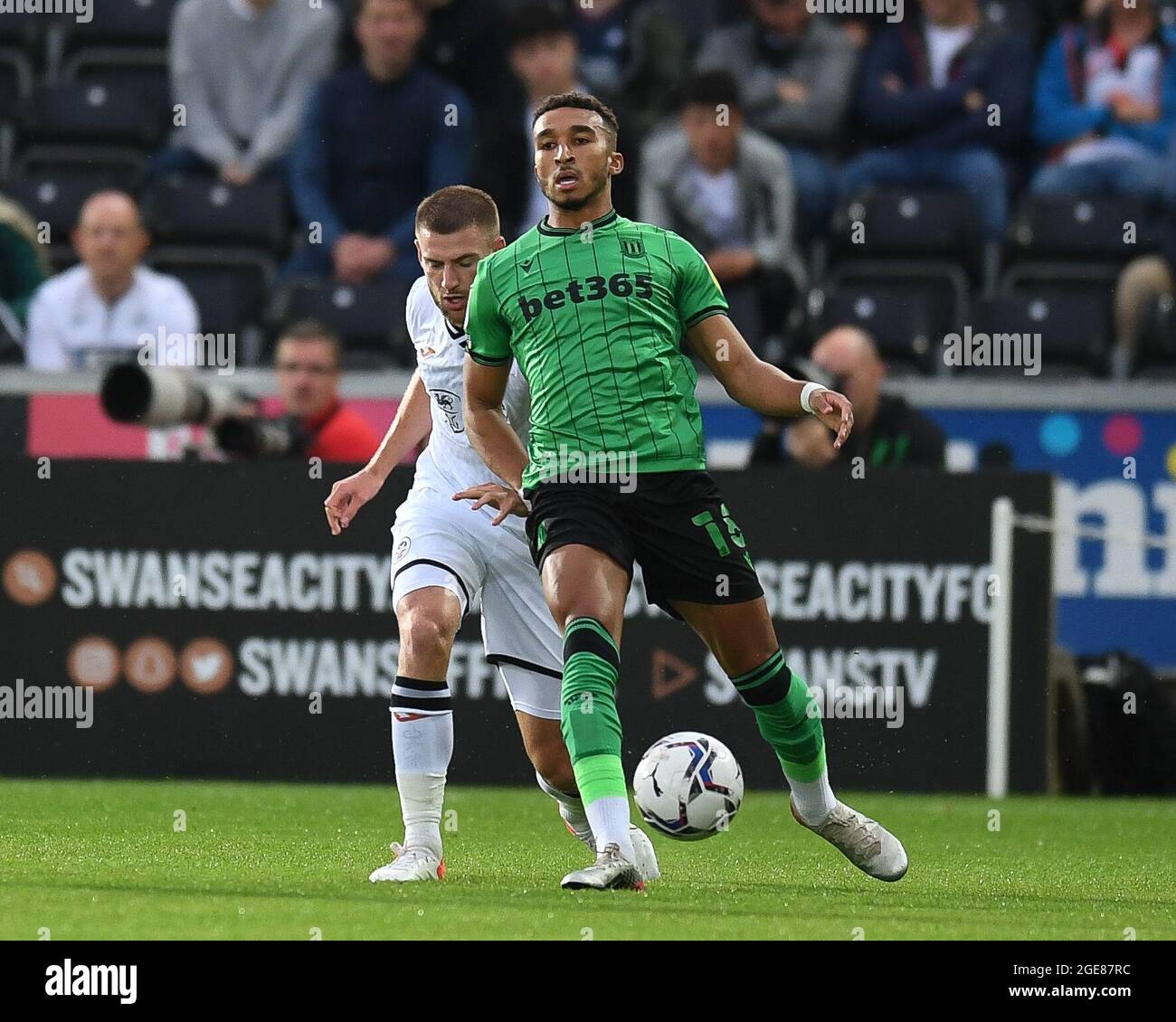 Jacob Brown #18 of Stoke City in action during the game Stock Photo - Alamy
