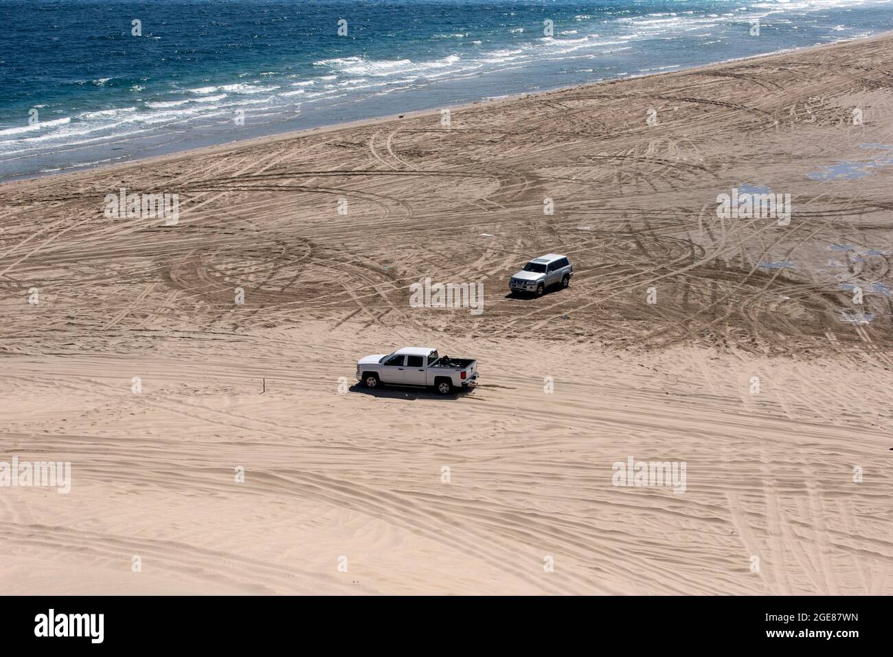Sea line beach Mesaied - QATAR Stock Photo - Alamy