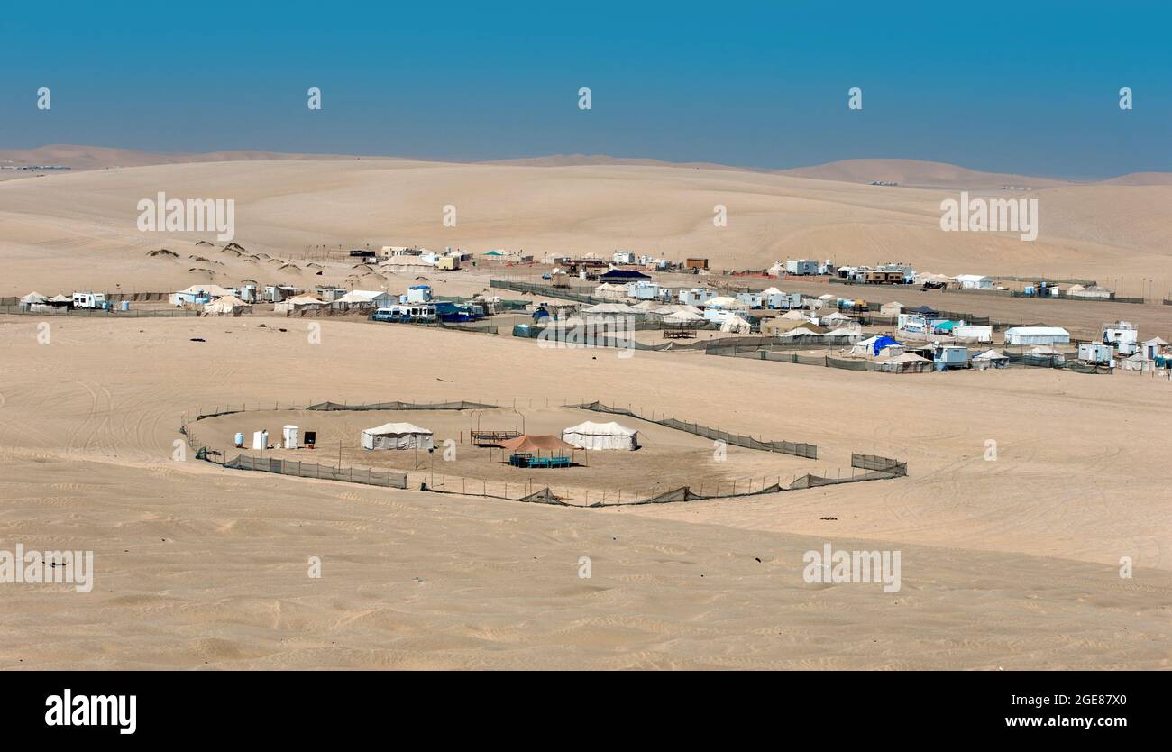 Sea line beach Mesaied - QATAR Stock Photo - Alamy