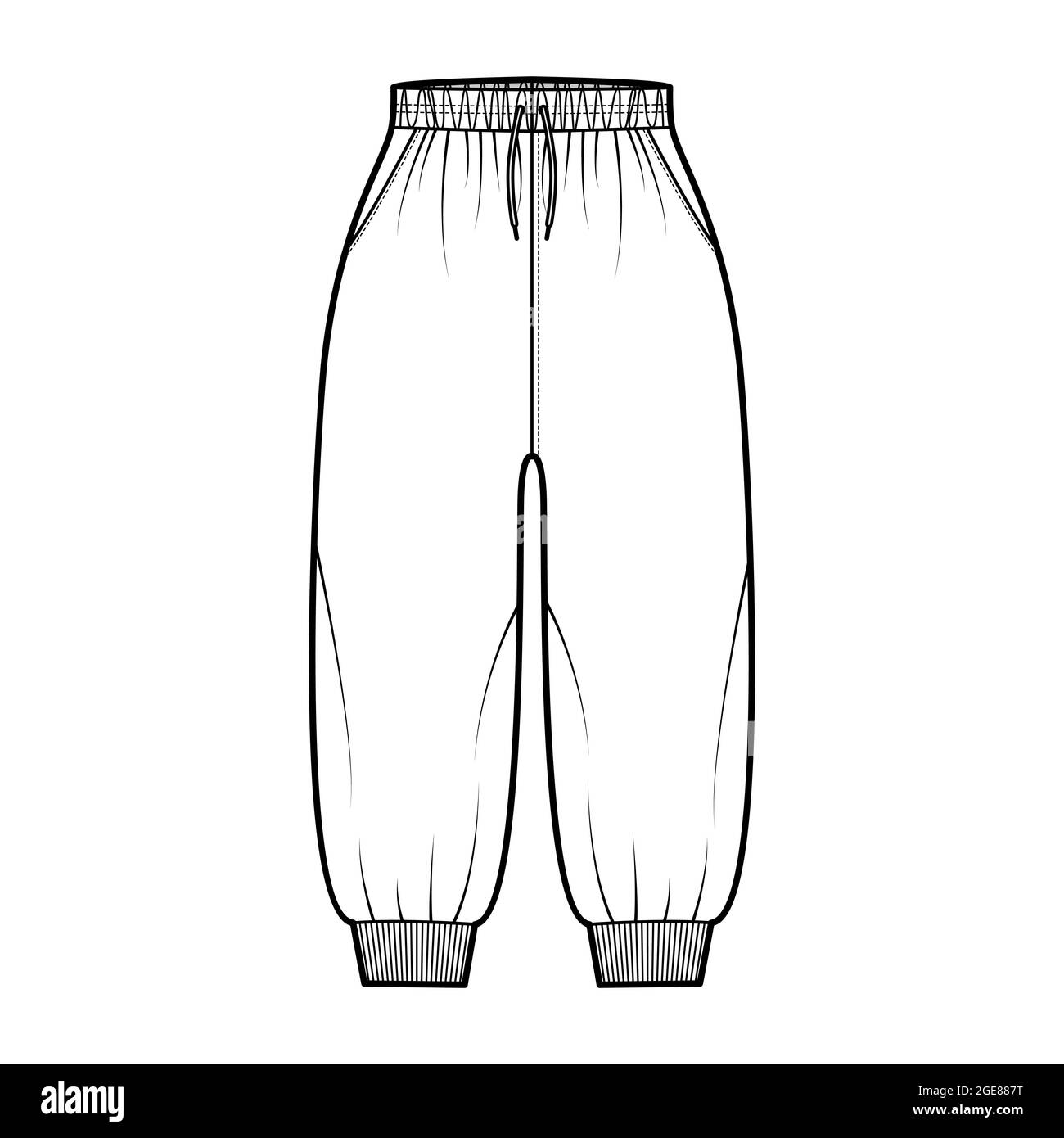 Sweat pants technical drawing hi-res stock photography and images - Alamy