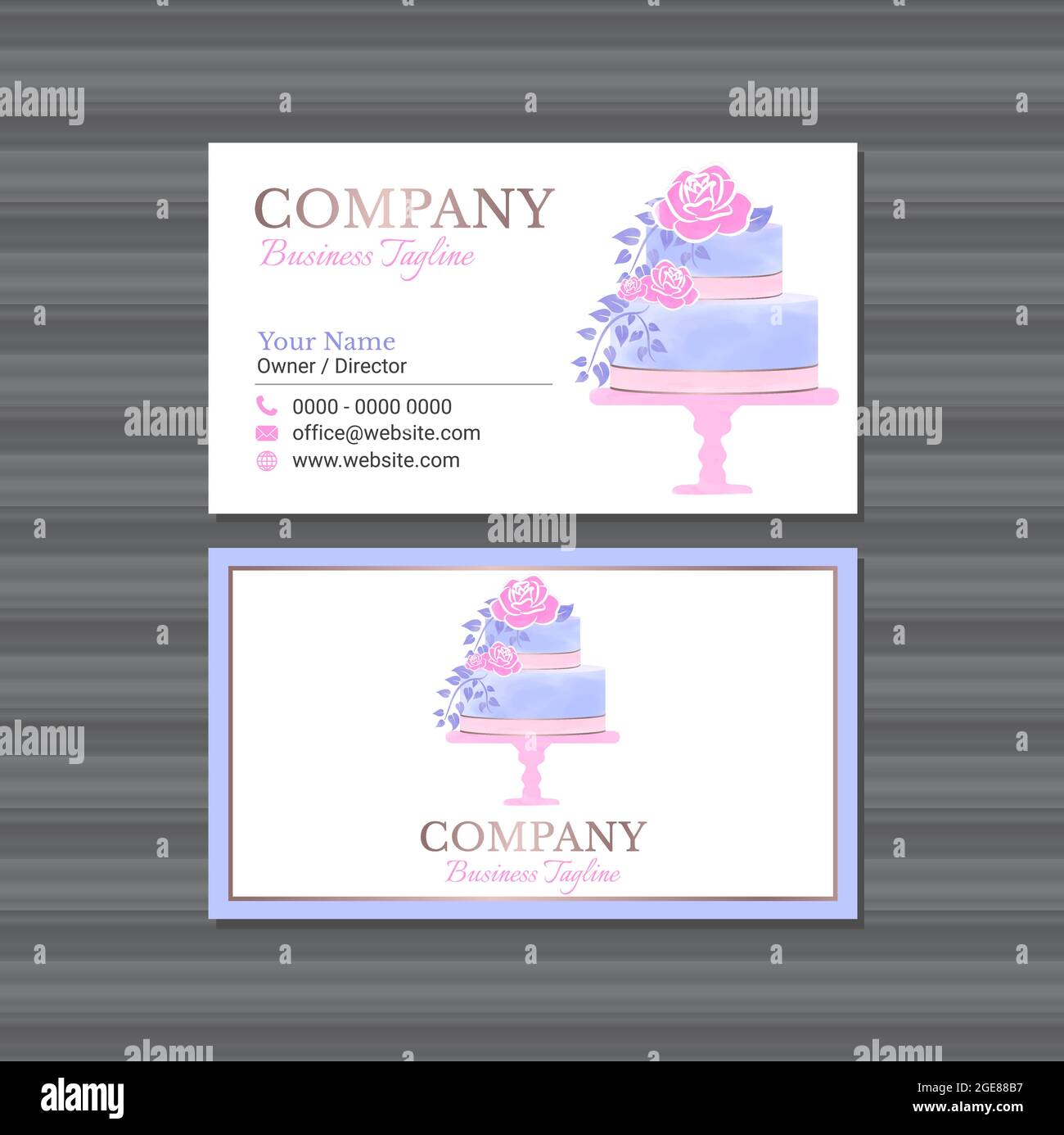 Cake Business Card Template