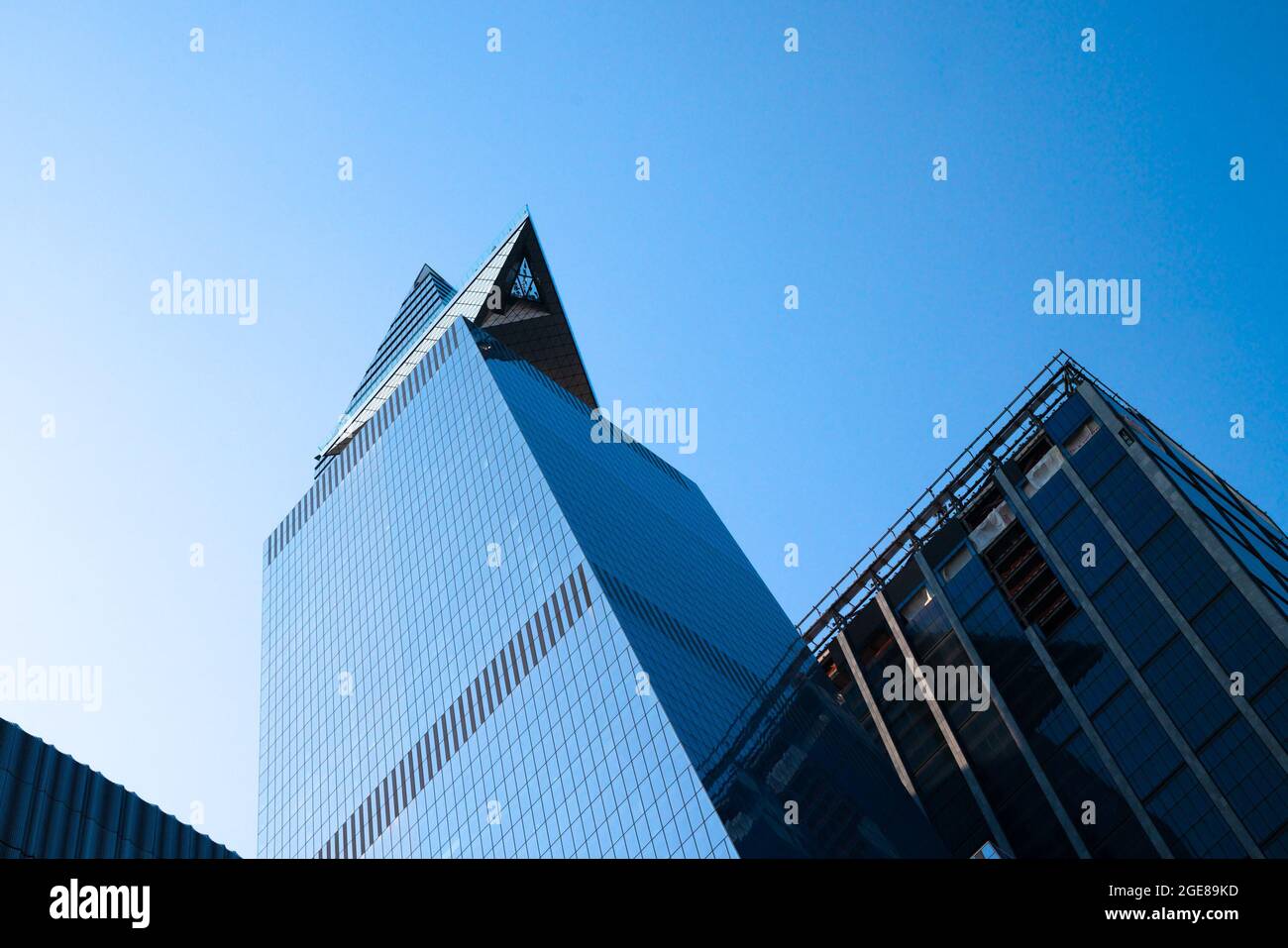 View of tourist attraction, The Edge Observation Deck building at ...
