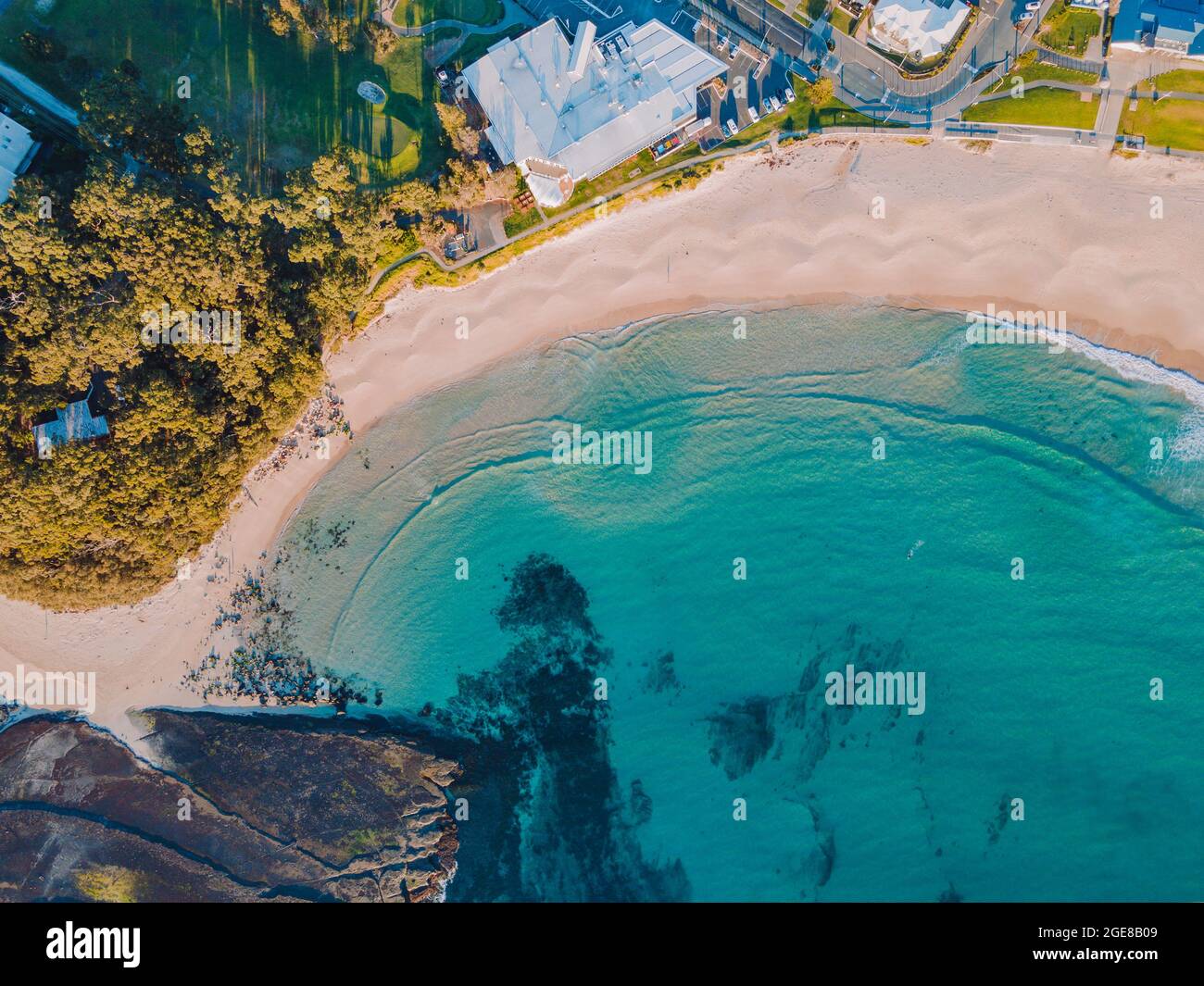 Mollymook beach during sunrise, South Coast, NSW, Australia Stock Photo ...