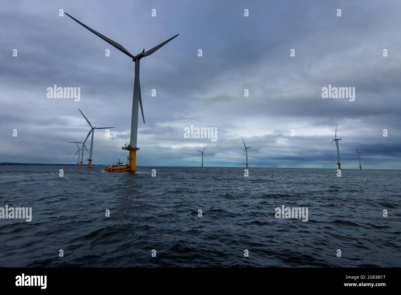 Teesside Wind Farm, or alternatively referred to as Redcar Wind Farm of ...