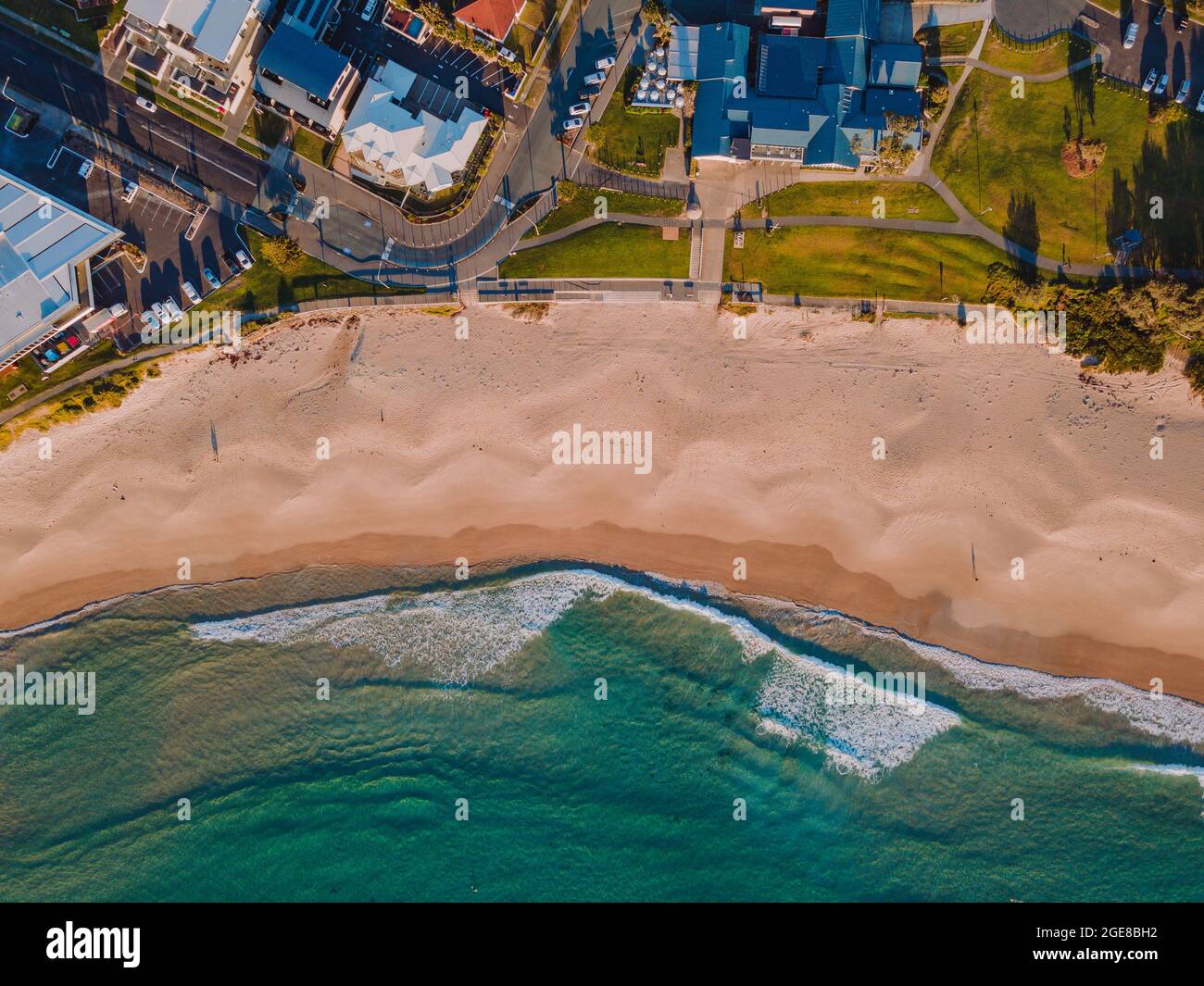 Mollymook beach during sunrise, South Coast, NSW, Australia Stock Photo ...