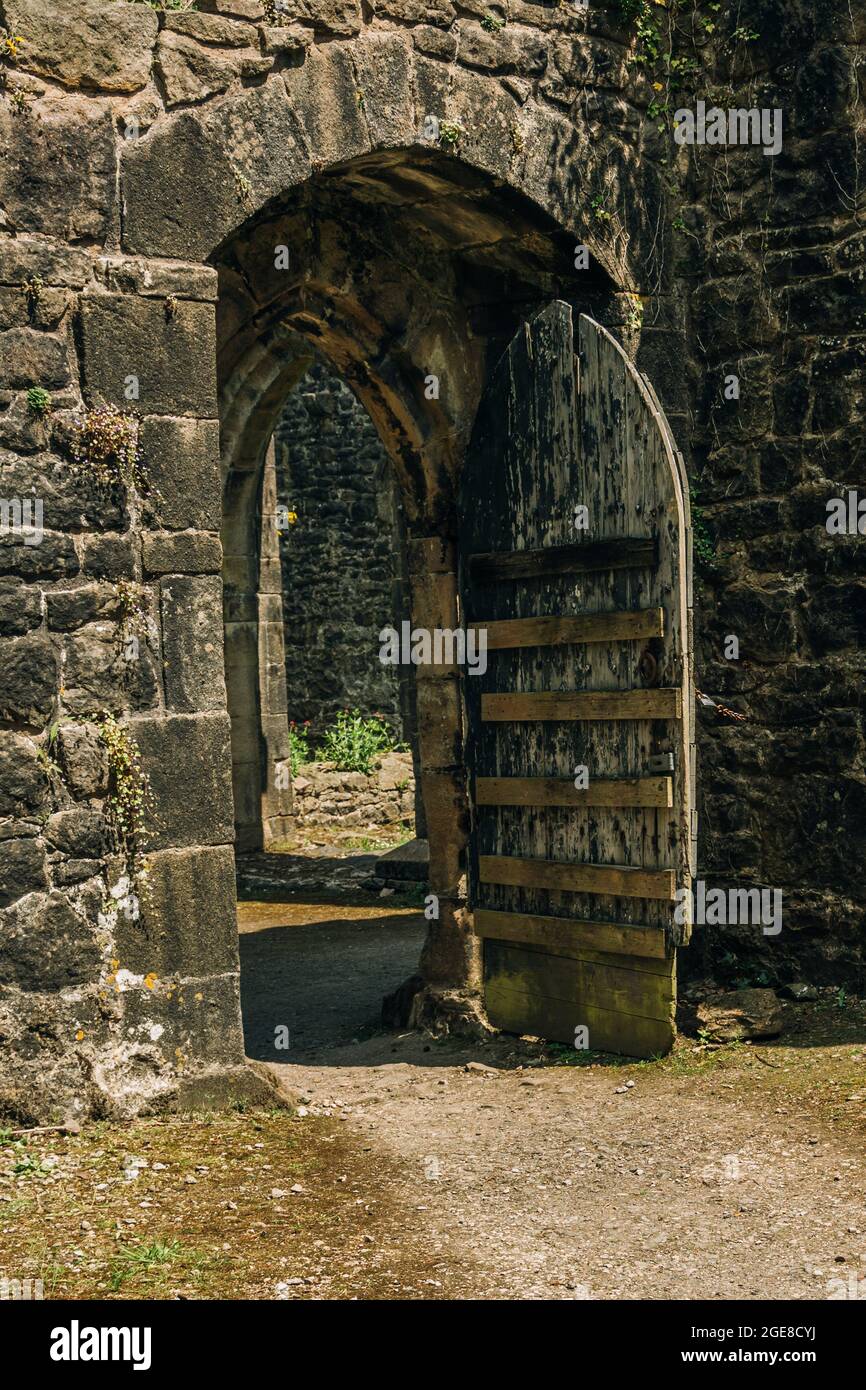 Old historic castle in Rudyard, Leek, UK Stock Photo - Alamy