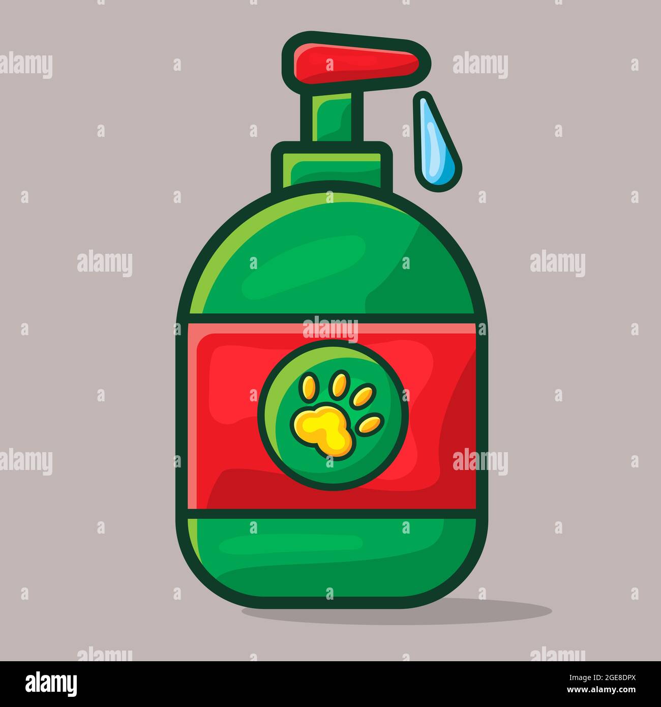 Cartoon Dog Shampoo Bottle