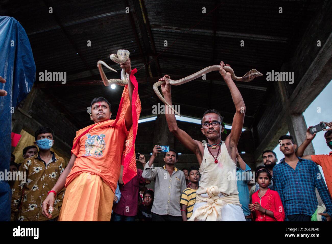 Villagers celebrated Goddess Manasa (The Hindu Serpentine Goddess) Puja ...