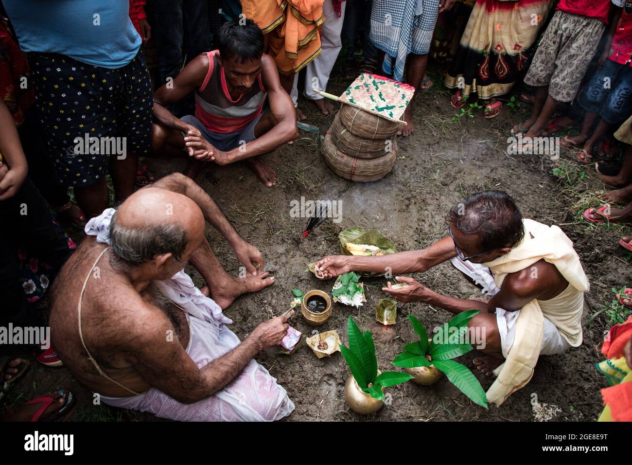 Villagers celebrated Goddess Manasa (The Hindu Serpentine Goddess) Puja ...