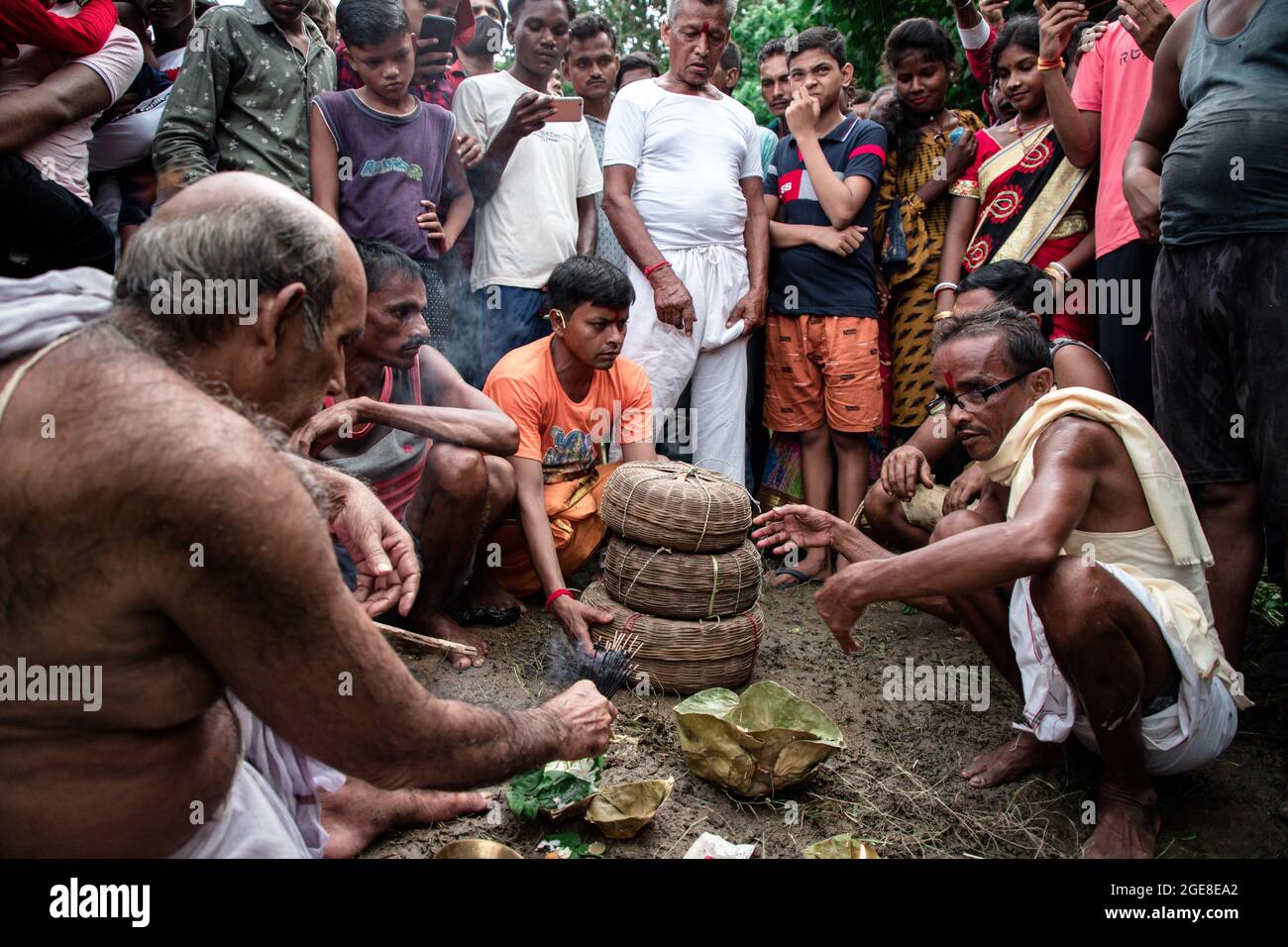 Villagers celebrated Goddess Manasa (The Hindu Serpentine Goddess) Puja ...