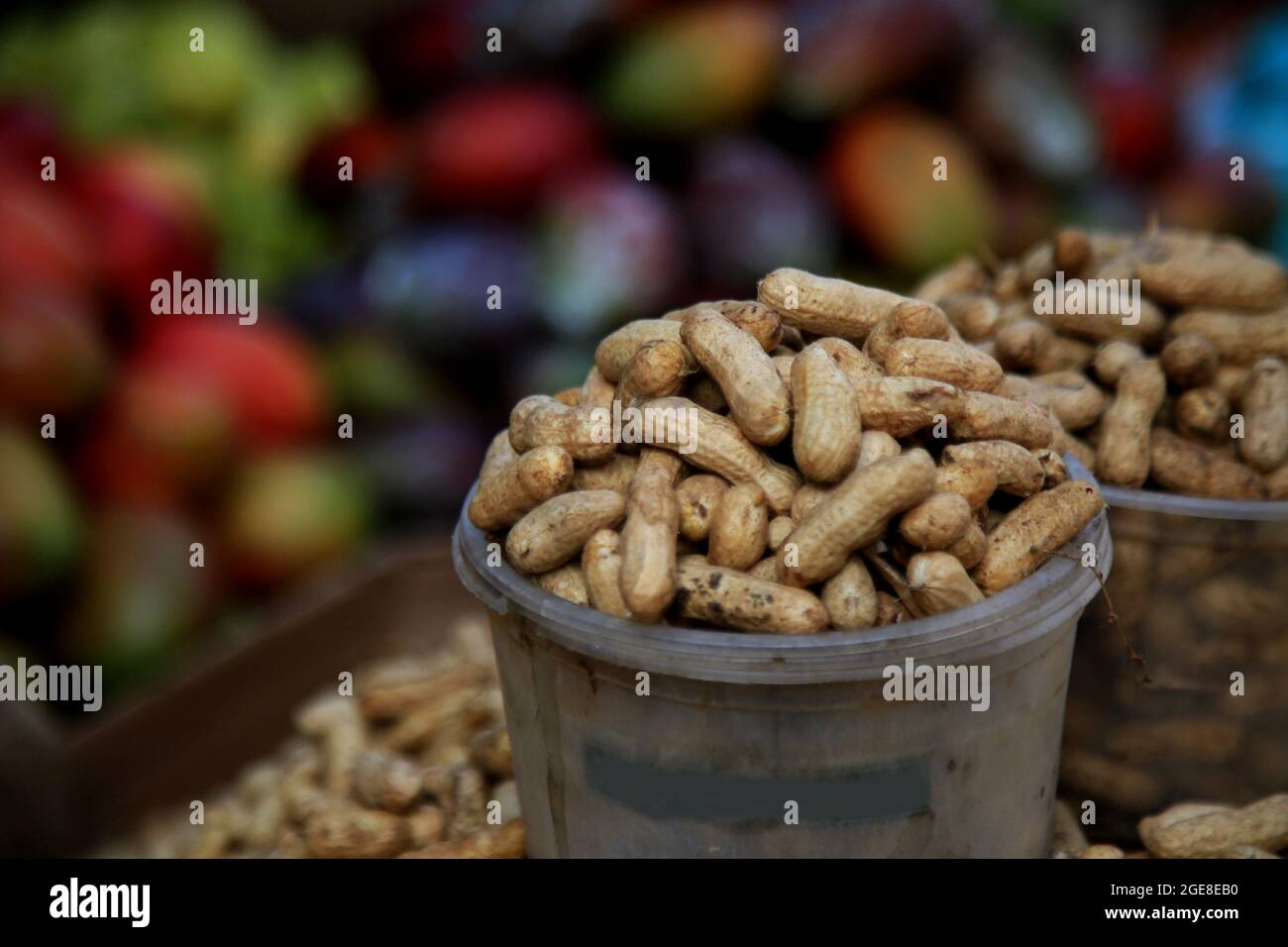 salvador, bahia, brazil - august 17, 2021: peanuts for sale at fair in ...