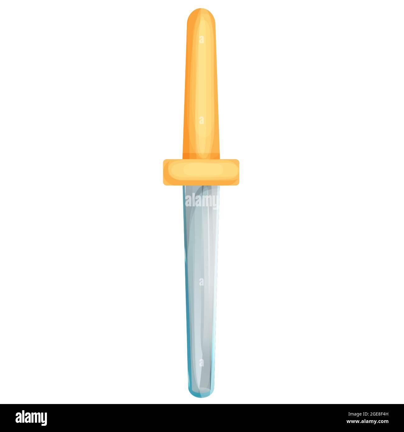 Pipette, dropper from glass material in cartoon style isolated on white ...