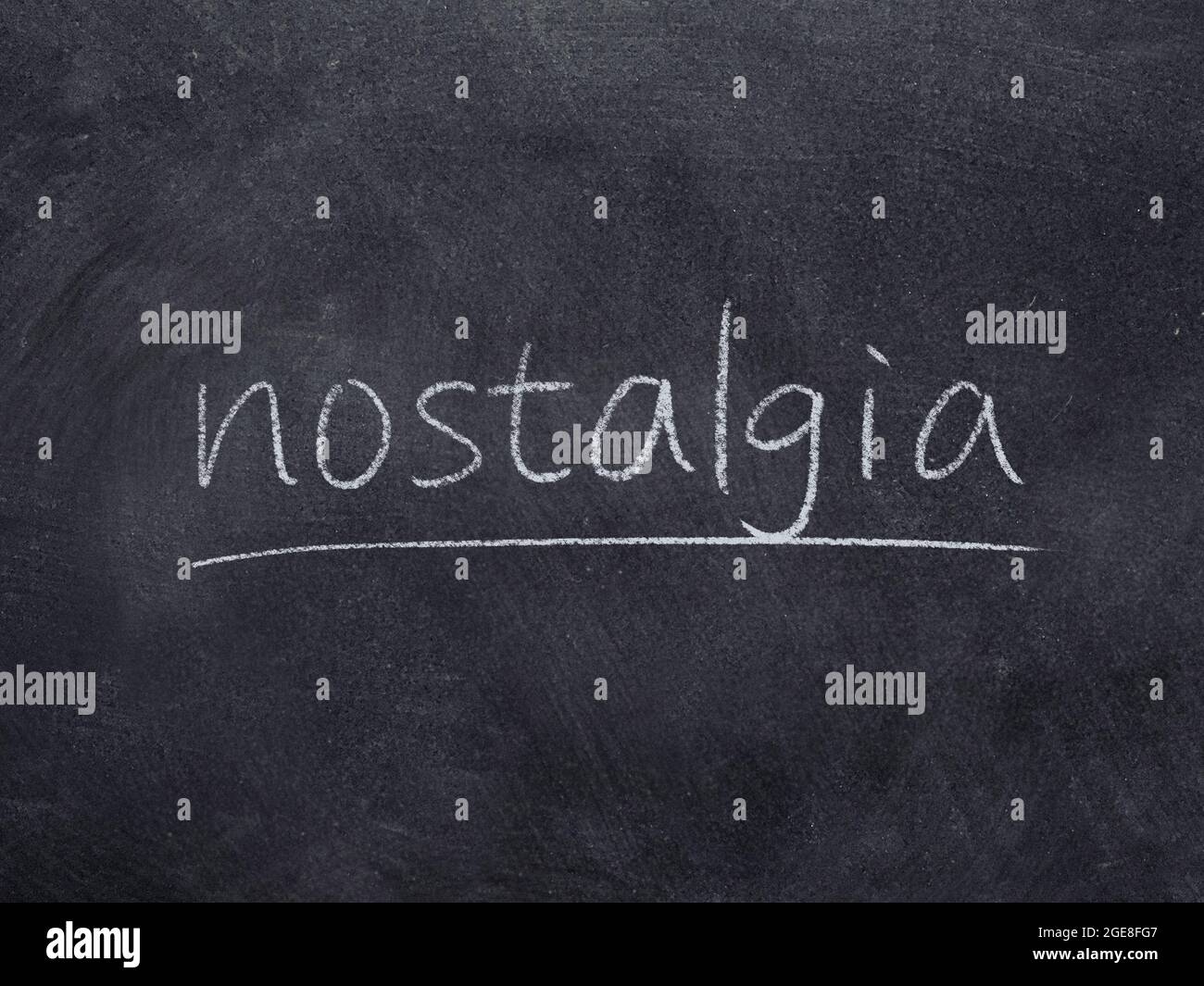 nostalgia concept word on blackboard background Stock Photo - Alamy