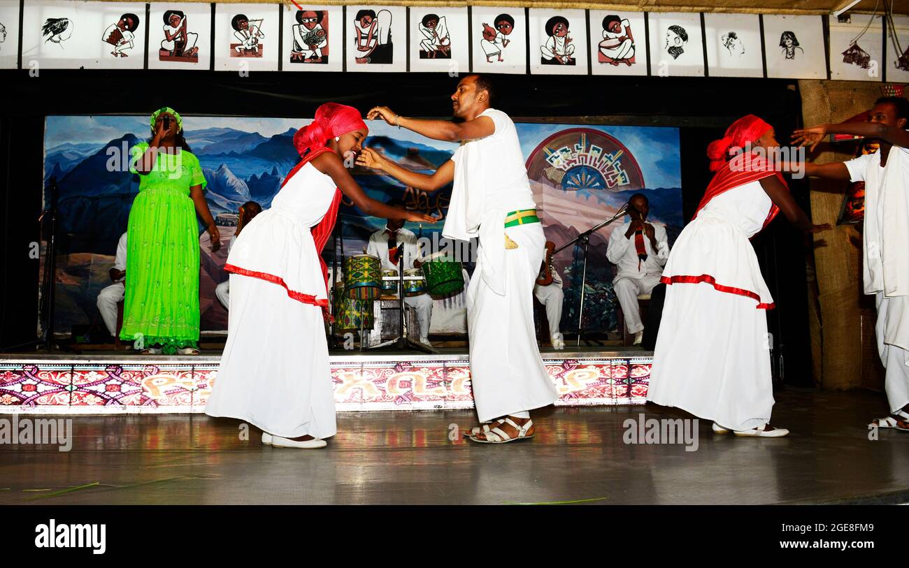 Traditional Amharic dancing show at the Yod Abyssinia traditional ...