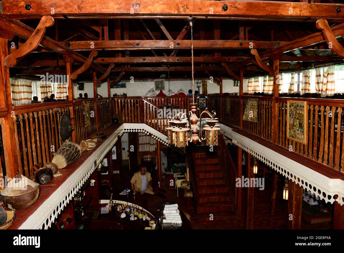 Finfine cultural Restaurant in Addis Ababa, Ethiopia Stock Photo - Alamy