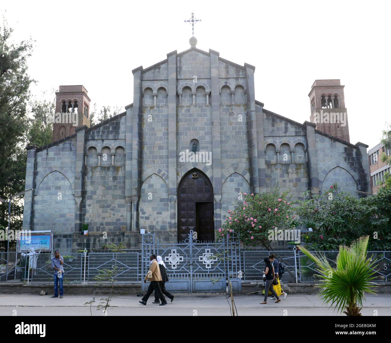 The Holy Saviour Catholic church on Churchill Ave in Addis Ababa ...