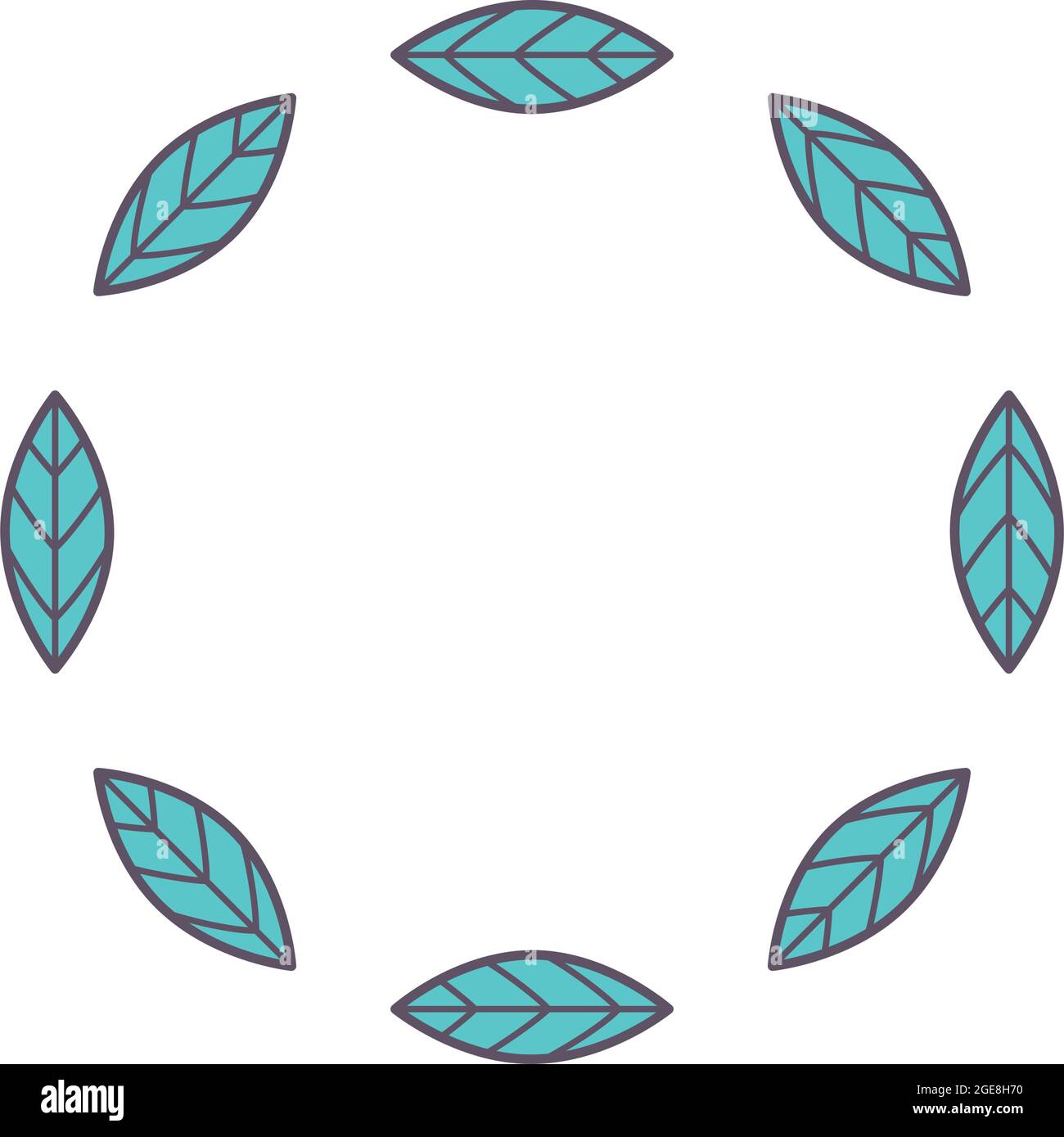 Circle shaped leaves Cut Out Stock Images & Pictures - Alamy