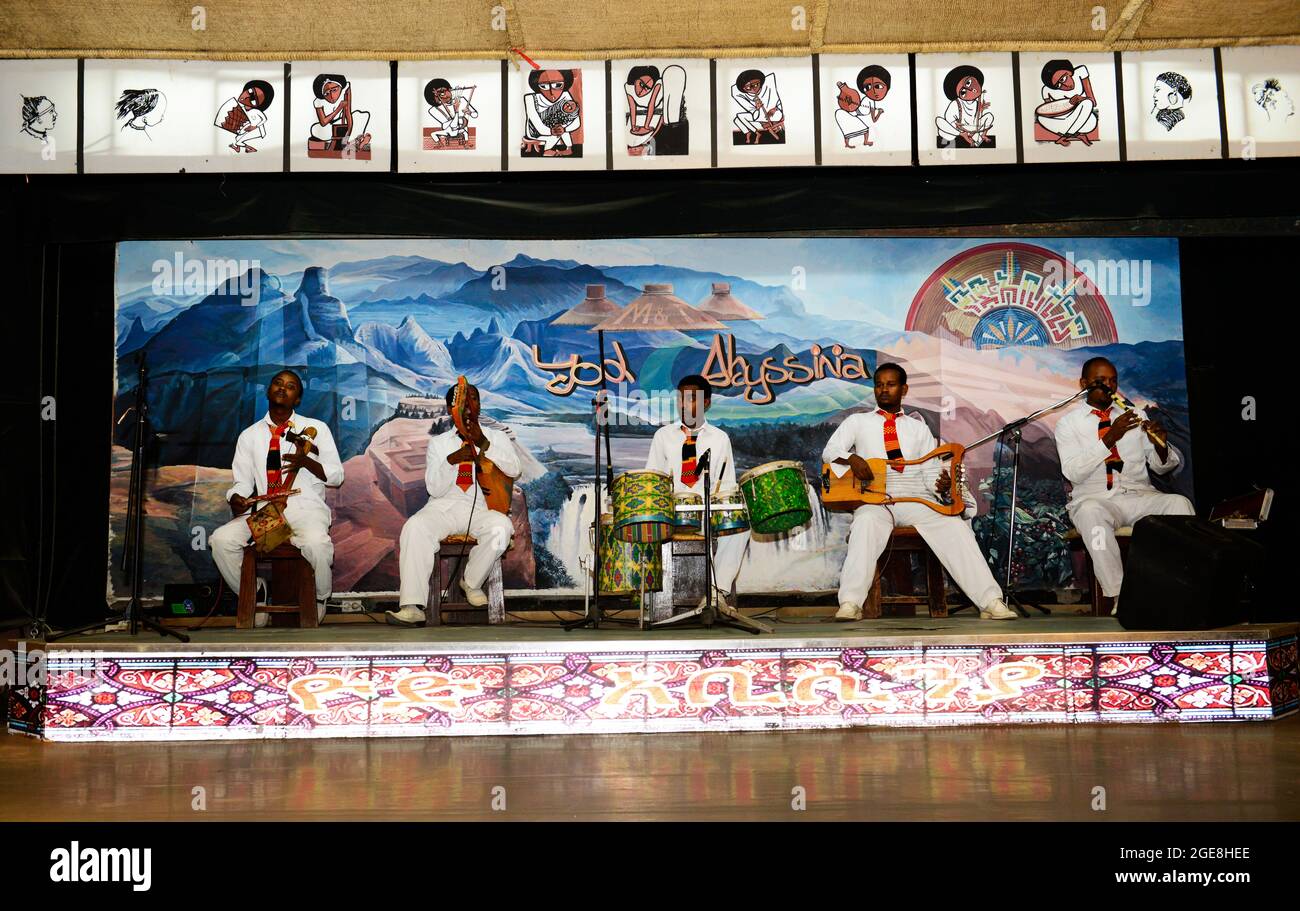 Traditional Ethiopian musical show at the Yod Abyssinia Traditional ...
