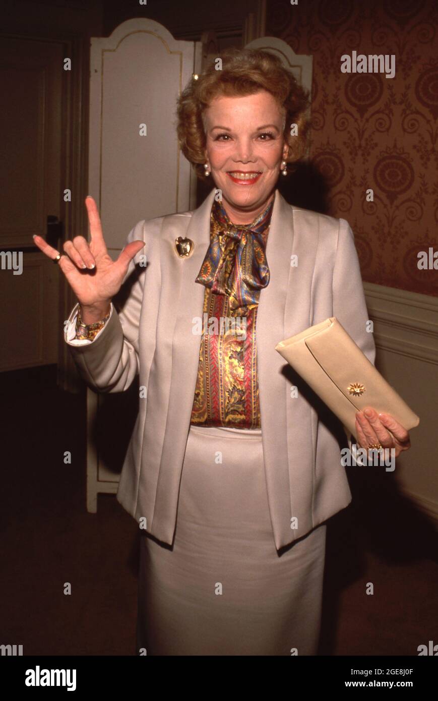 Nanette Fabray at the 49th Annual Golden Apple Awards at Beverly Hilton ...