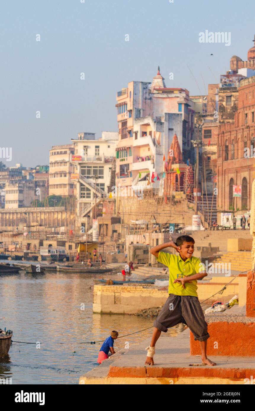 Holy City of Varanasi India Stock Photo - Alamy