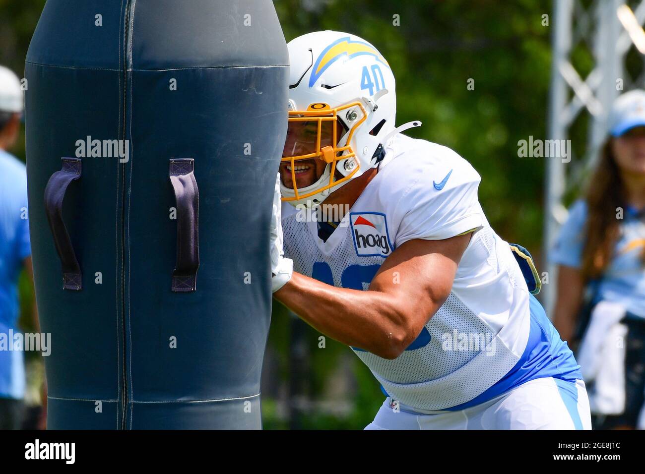 Los Angeles Chargers fullback Gabe Nabers (40) during training camp on ...
